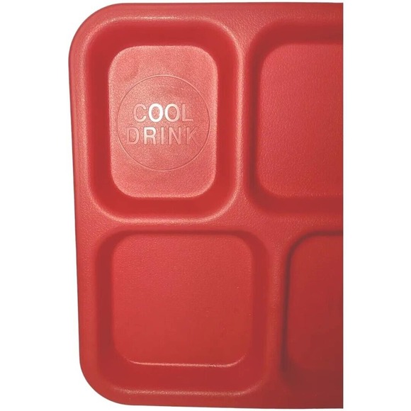 Cambro | Dining | Vintage Red School Lunch Tray Six Section Cambro Ps14 ...
